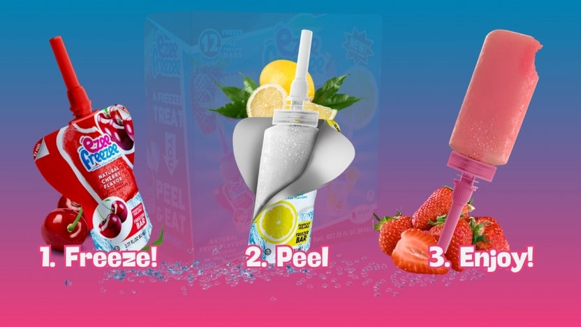 World's First Naturally Flavored Freeze n' Peel Freezer Pops. – Ezee ...