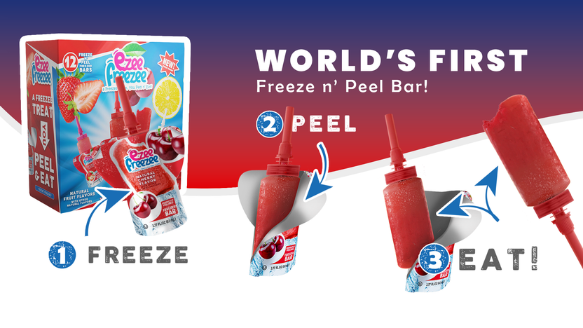 World's First Naturally Flavored Freeze n' Peel Freezer Pops. – Ezee ...